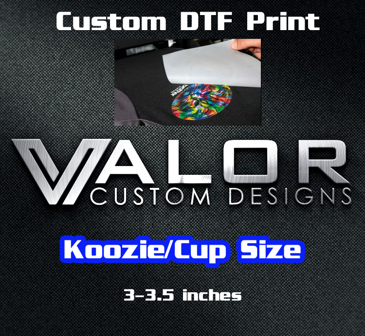 Custom Koozie/cup size – Valor Custom Designs